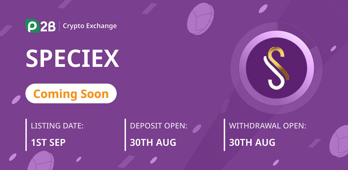 SPECIEX Token (SPEX) to be Listed on P2B Exchange, Opening New Avenues for DeFi and NFT ...