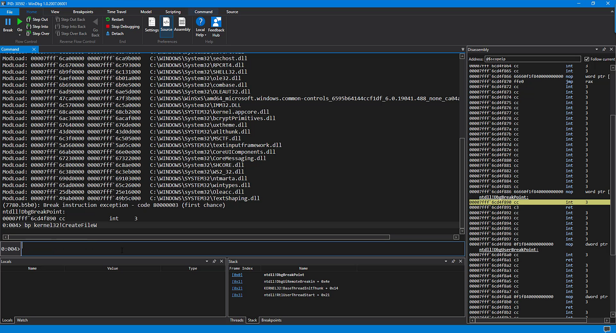 In the Debugger’s Arsenal: WinDbg | by Shivam Bathla | Pentester ...