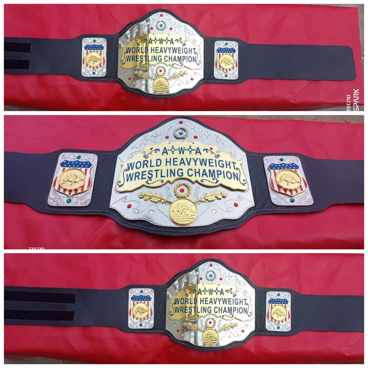 AWA World Heavyweight Wrestling Championship belt Japan Champion ...