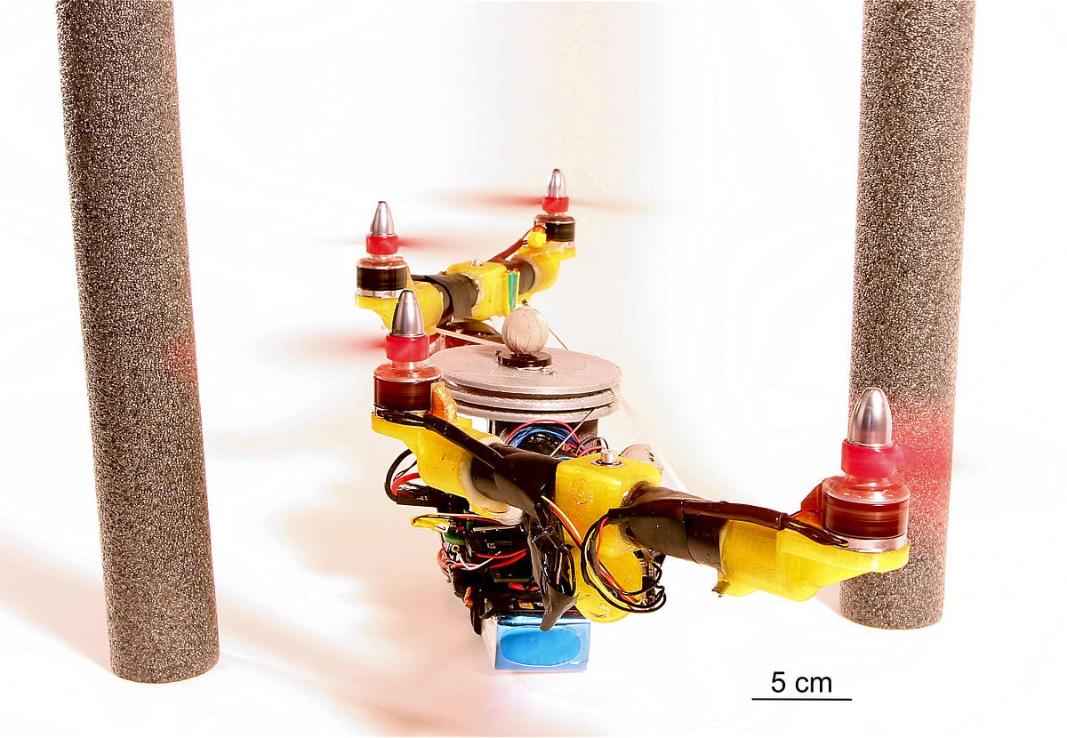 Quad-Morphing Drone Folds to Traverse Narrow Gaps | by Jeremy S. Cook ...
