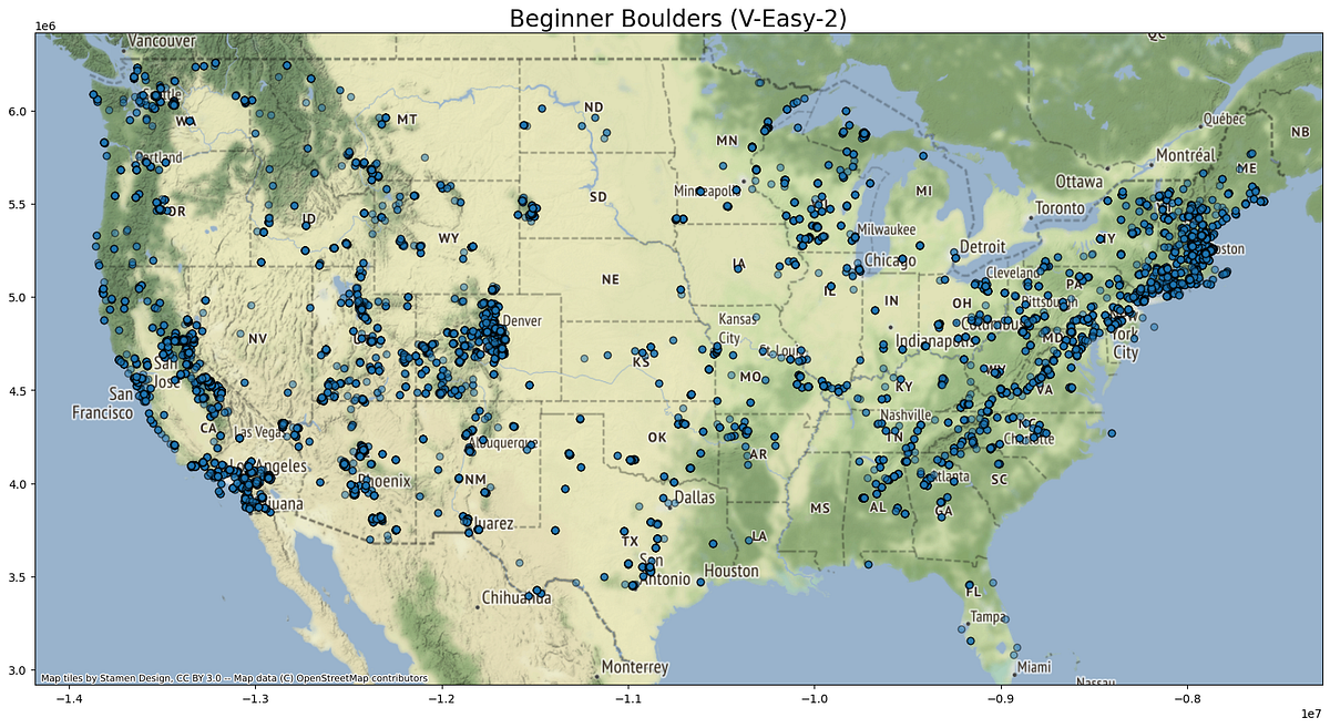 US Bouldering Grade Distribution. In October of 2022 I decided to start ...
