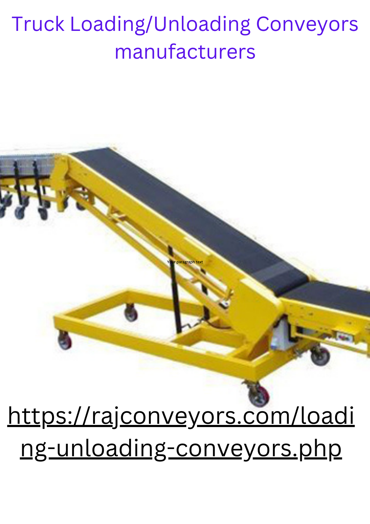 Truck Loading Conveyors manufacturers in Hyderabad by rajconveyors | by ...