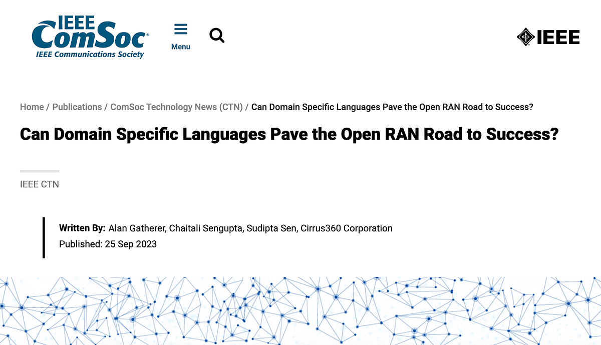 Domain Specific Language: The Next Step in Open RAN Automation ...