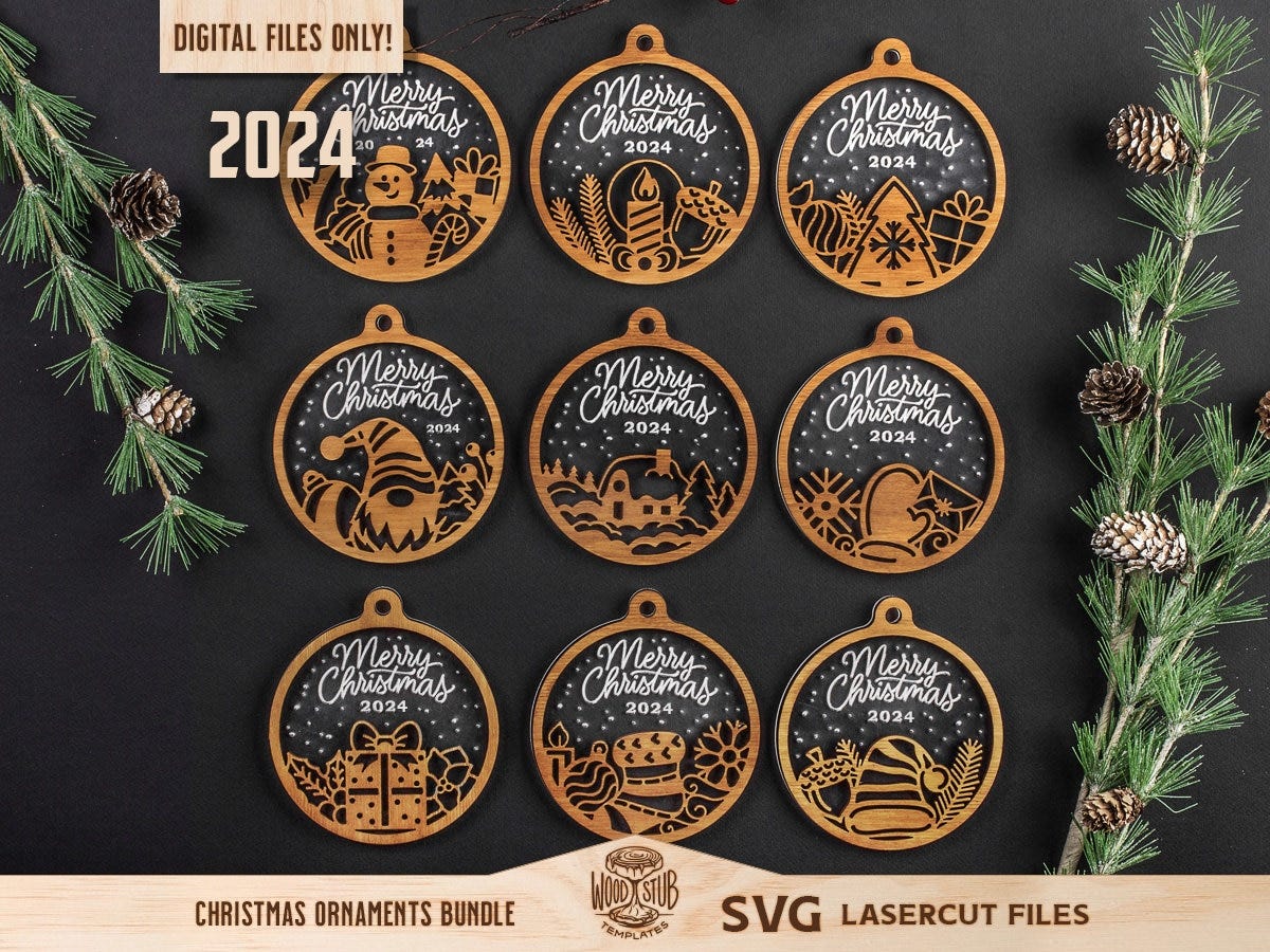Christmas Ornaments SVG, Family Ornament SVG, Christmas svg bundle ...