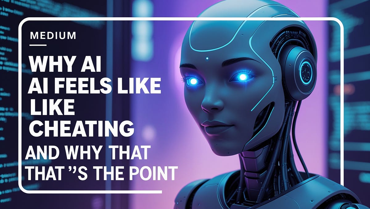 Why AI Feels Like Cheating (And Why That’s the Point) | by Muhammad ...