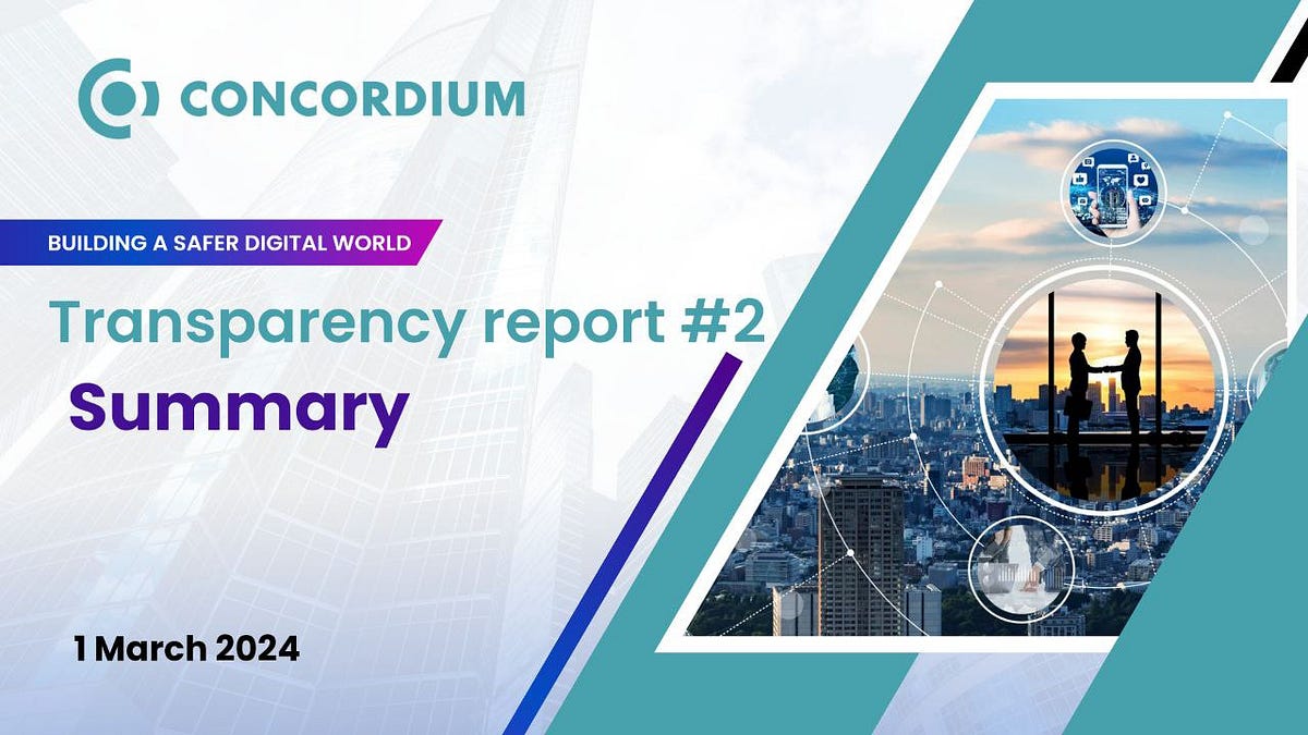 Summary of the Concordium Transparency Report for 2024 | by Abie | Mar, 2024 | Medium