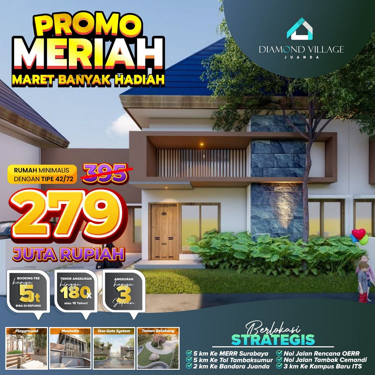 #rumahTerpercaya, WA 0823–3511–9990, Rumah Mewah Fasilitas Terlengkap Di Sidoarjo Hanya 200 Juta ...