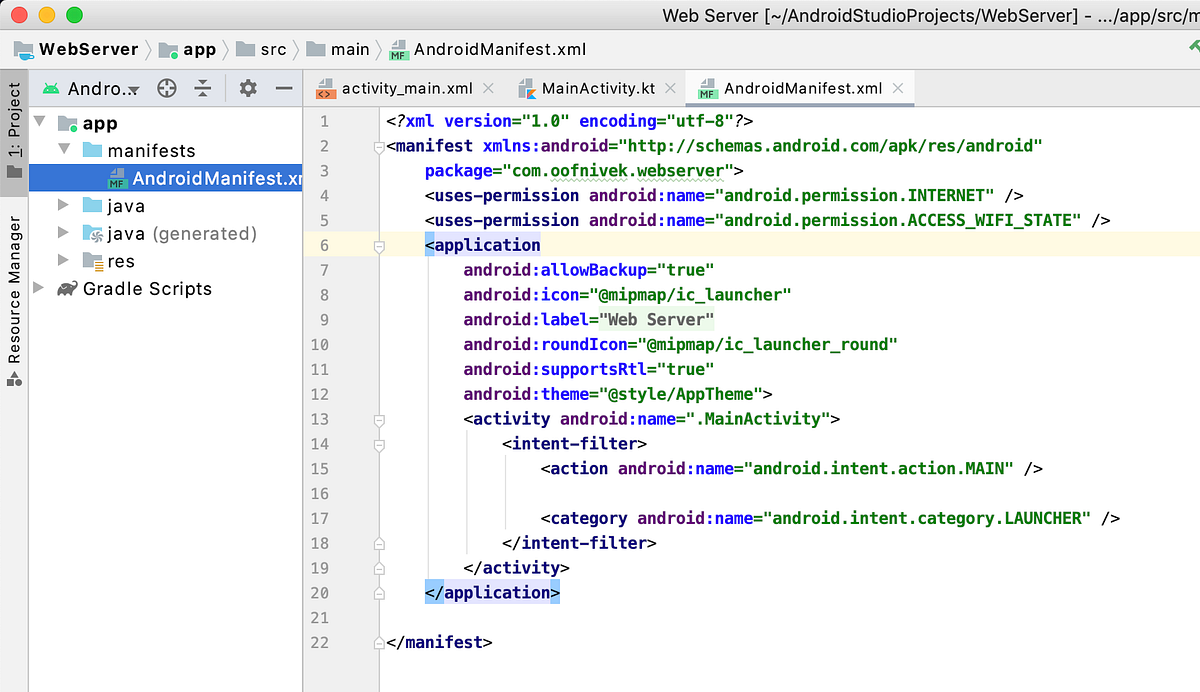 Android Kotlin Web Server. Sample code below is a very simple web… | by ...
