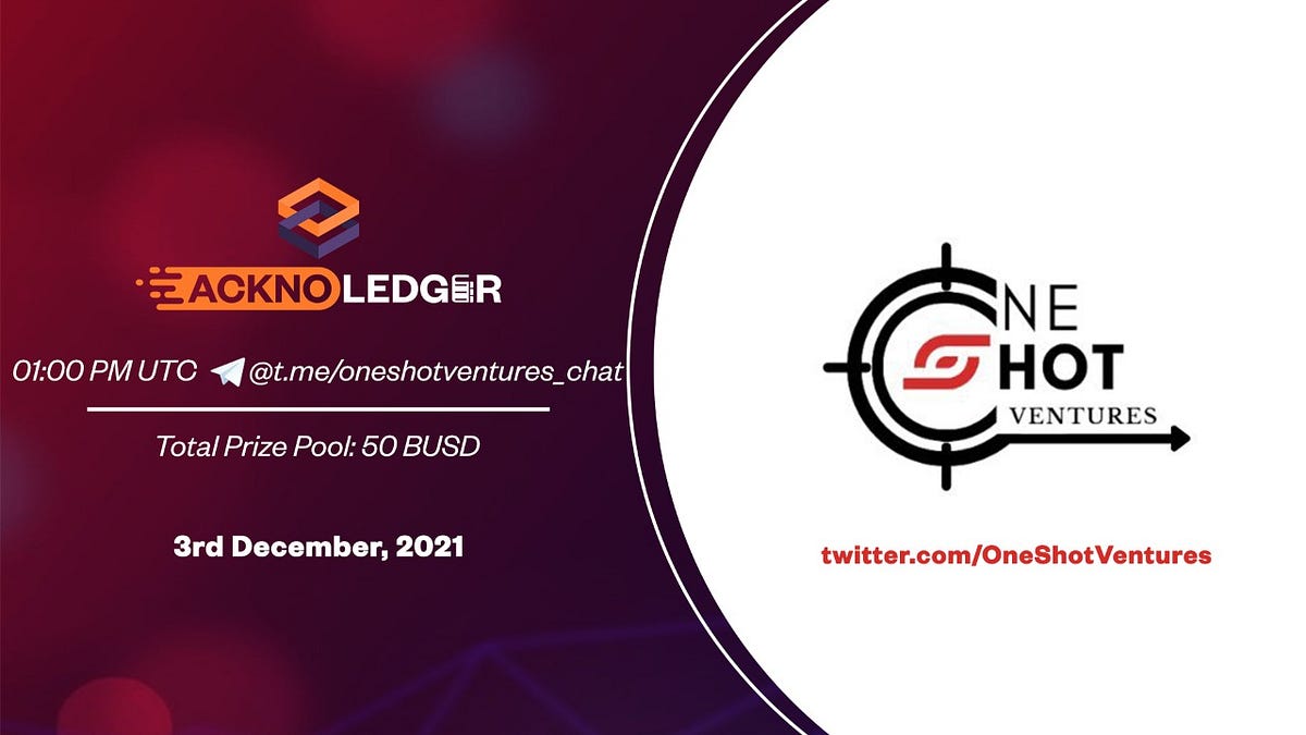 ACKNOLEDGER x OneShot AMA Session Recap from the 3rd December’21 | by DODAS | Medium
