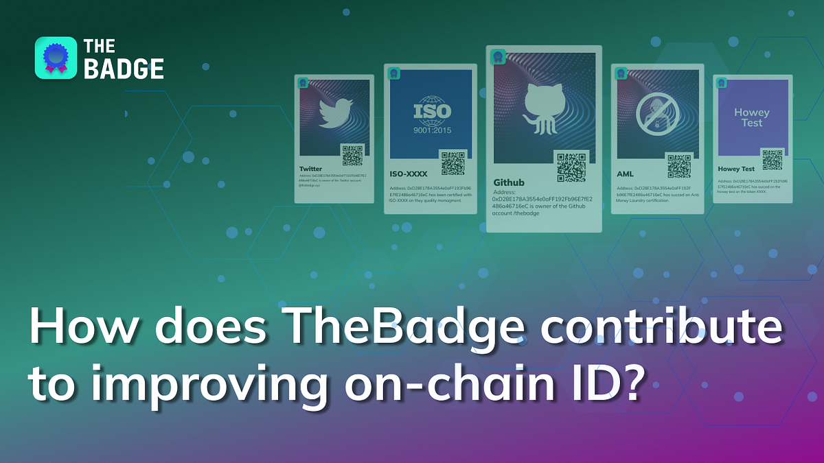 How does TheBadge contribute to improving on-chain ID? | by The Badge ...