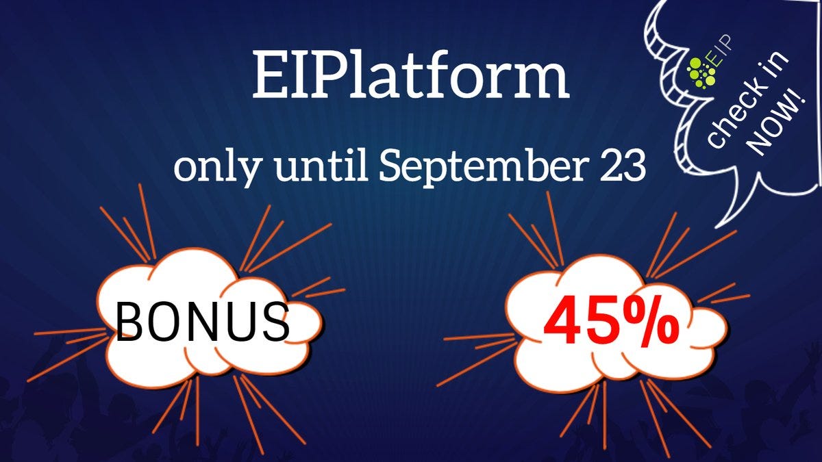 EIP announces the final MAXIMUM BONUSES at the Pre-Sale stage | by Solo ...