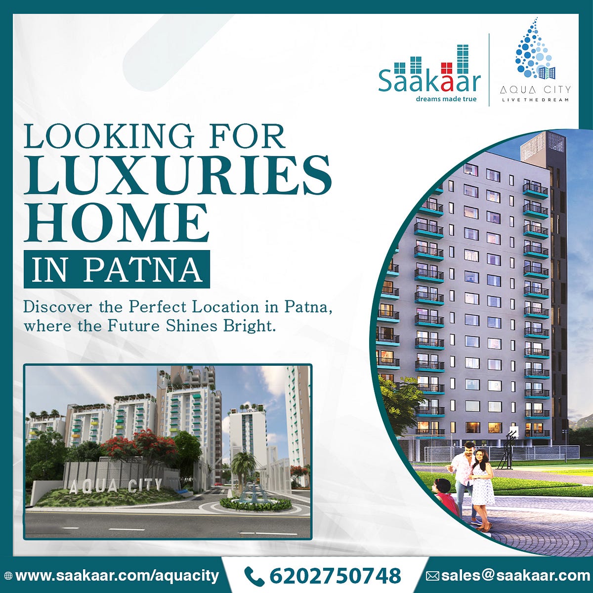 🌇 Find Your Dream Home in Patna at Saakaar AquaCity! 🌟💎 🔥 Luxury ...