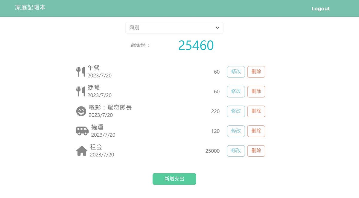 ALPHA camp — Expense Tracker專案介紹 - Winston - Medium