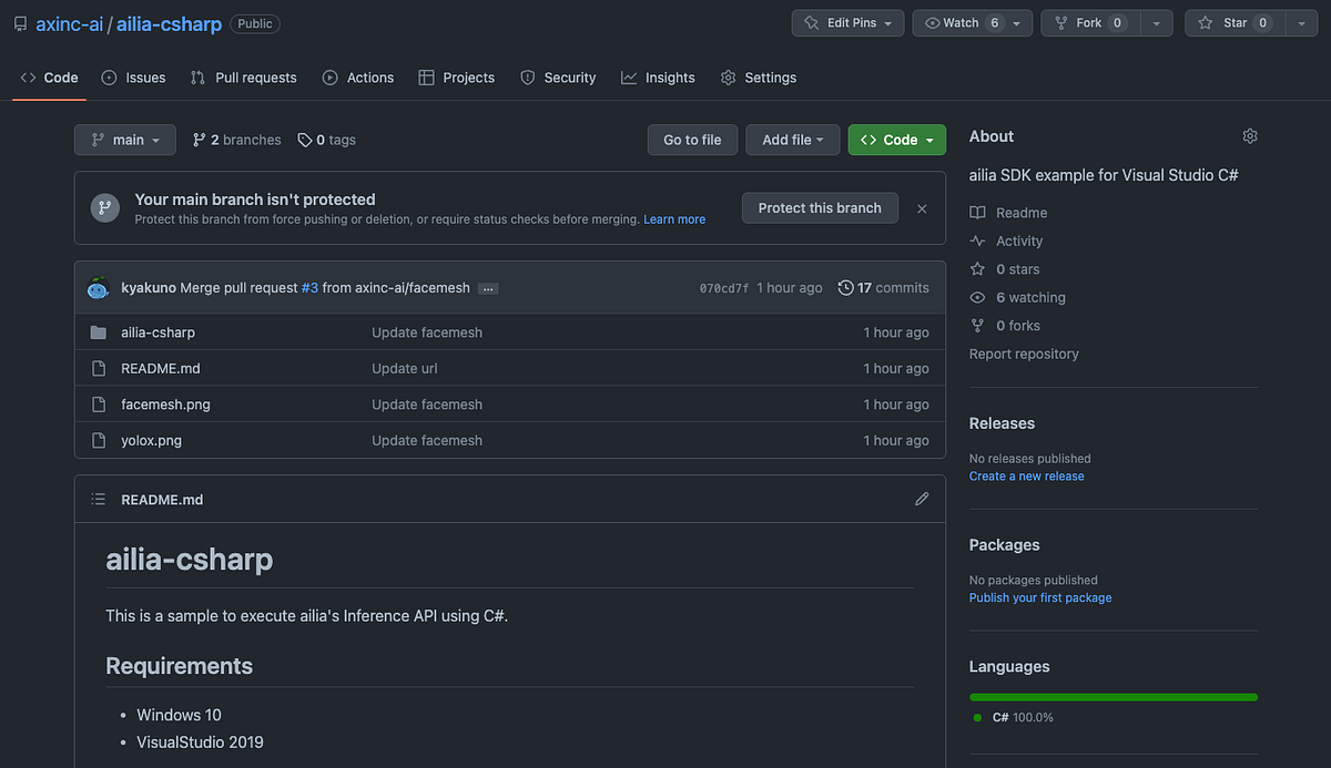 ailia SDK Tutorial (C#). This article explains how to use ailia… | by David Cochard | axinc-ai ...