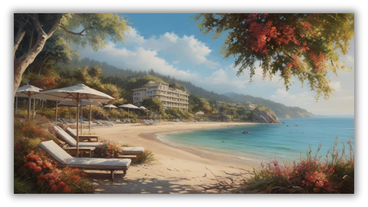 Lazy Day at Seaside Sandy Beach: Short Cozy Story | Medium