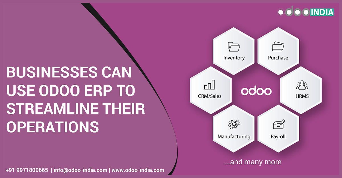 Businesses can use Odoo ERP to Streamline Their Operations | by Odoo India | Medium
