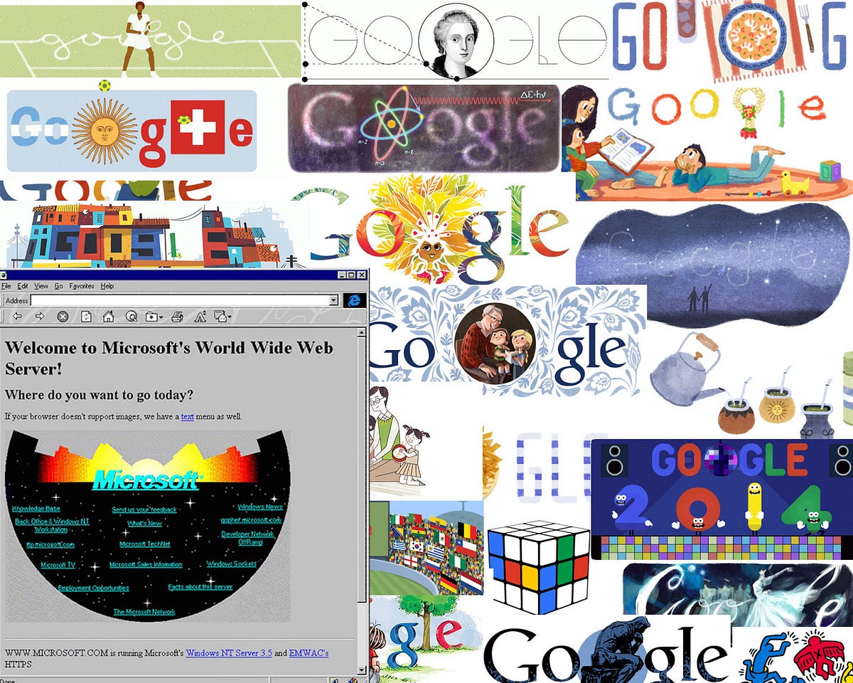 Doodles y Microsoft con efecto retro | by Pilar Alfaro | Medium