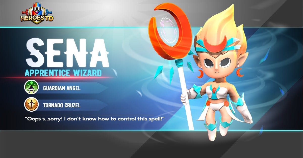 [HeroesTD #10] Sena — Apprentice Wizard - Heroes TD - Medium