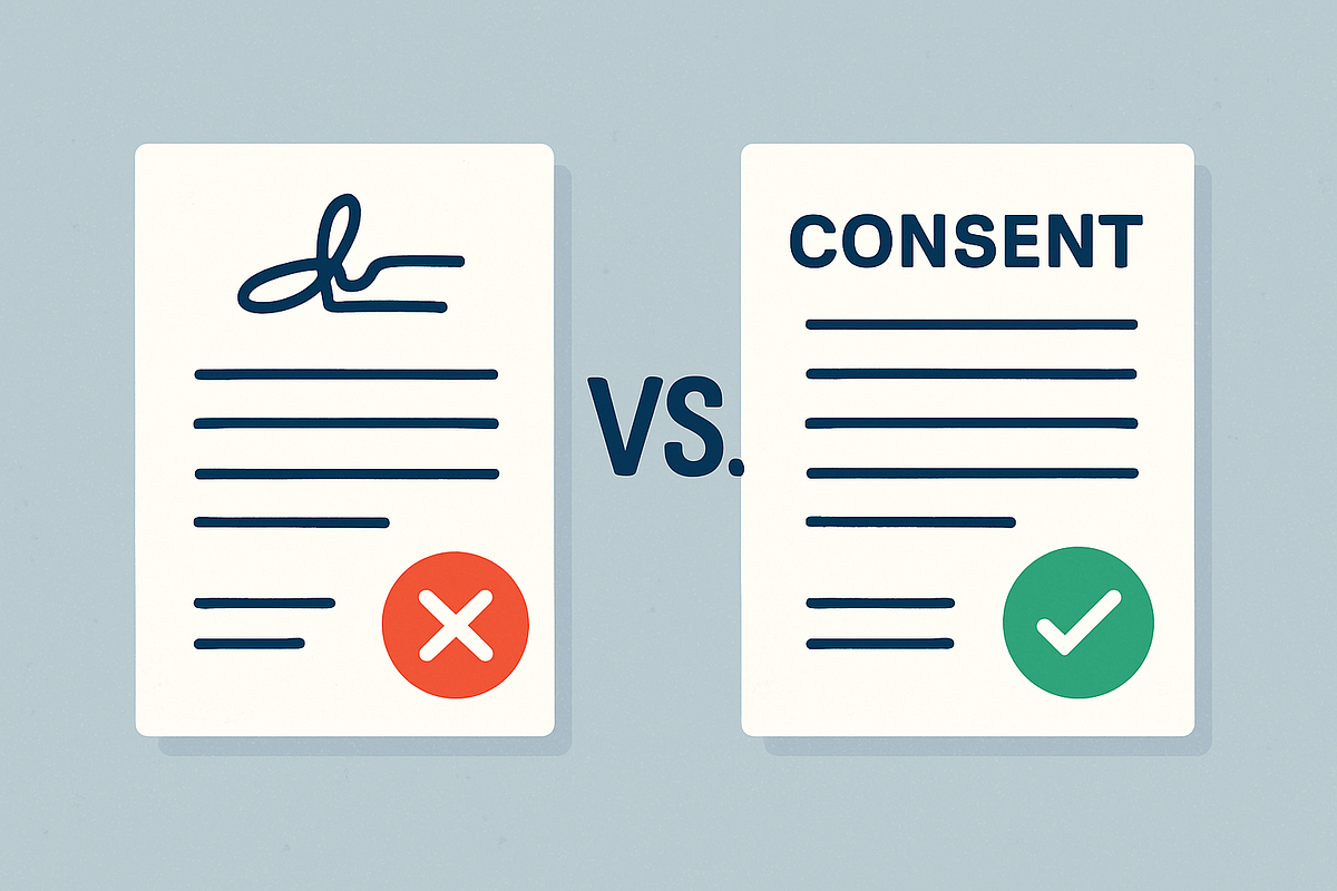 Electronic signature vs informed consent: what’s the legal difference ...