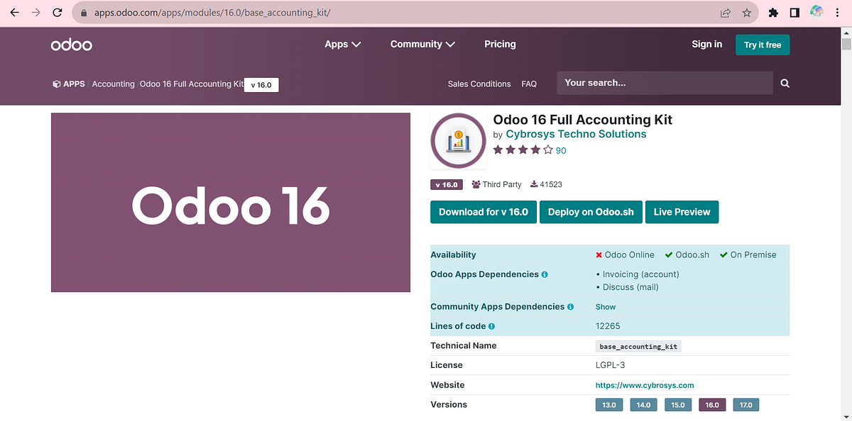 Tutorial Install Modul Extra Odoo SOL: Full Accounting Kit — Cybrosys Techno Solutions | by ...