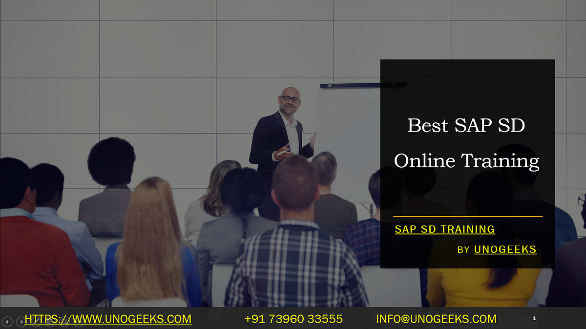 Best SAP SD Online Training. The best SAP SD online training… | by Techtutorsti | May, 2024 | Medium