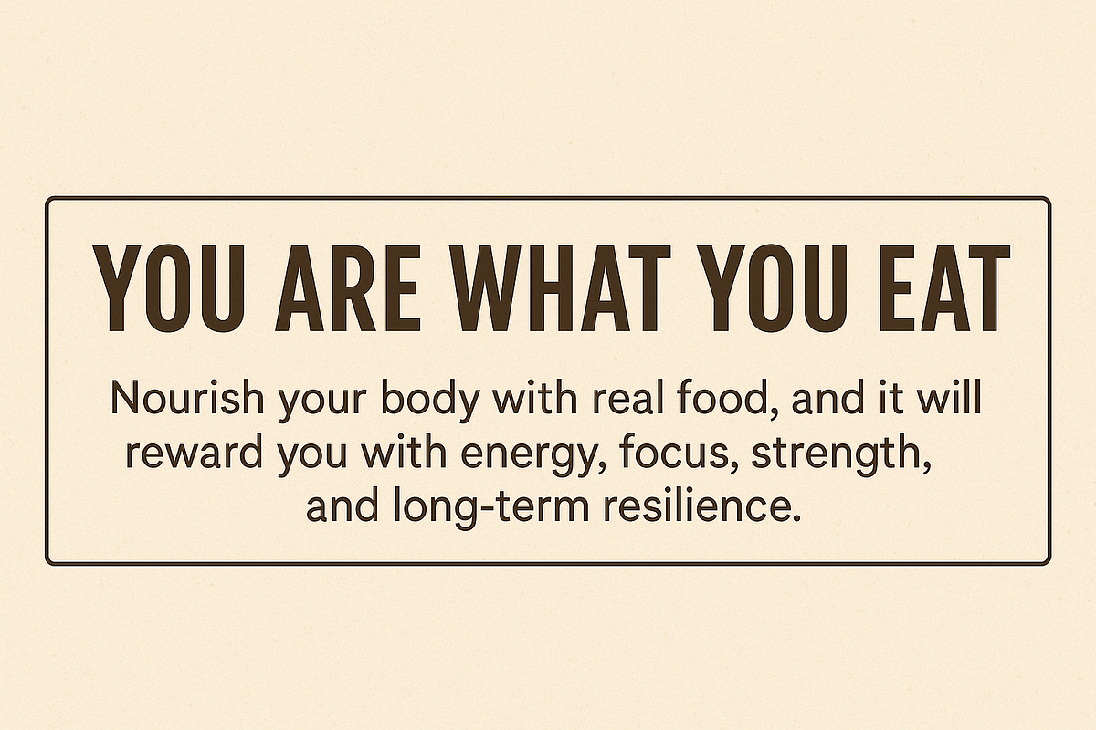 You Are What You Eat: How I Learned to Respect Food Like It Was Fuel ...