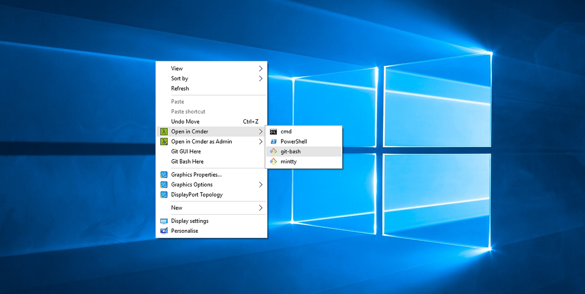 Cmder tasks in context menus. Switching seamlessly from Windows… | by Haukur Óskar Þorgeirsson ...