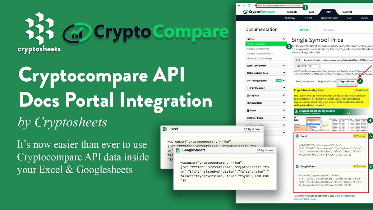 Announcing Cryptocompare & Cryptosheets Integration | by Chris Ware ...