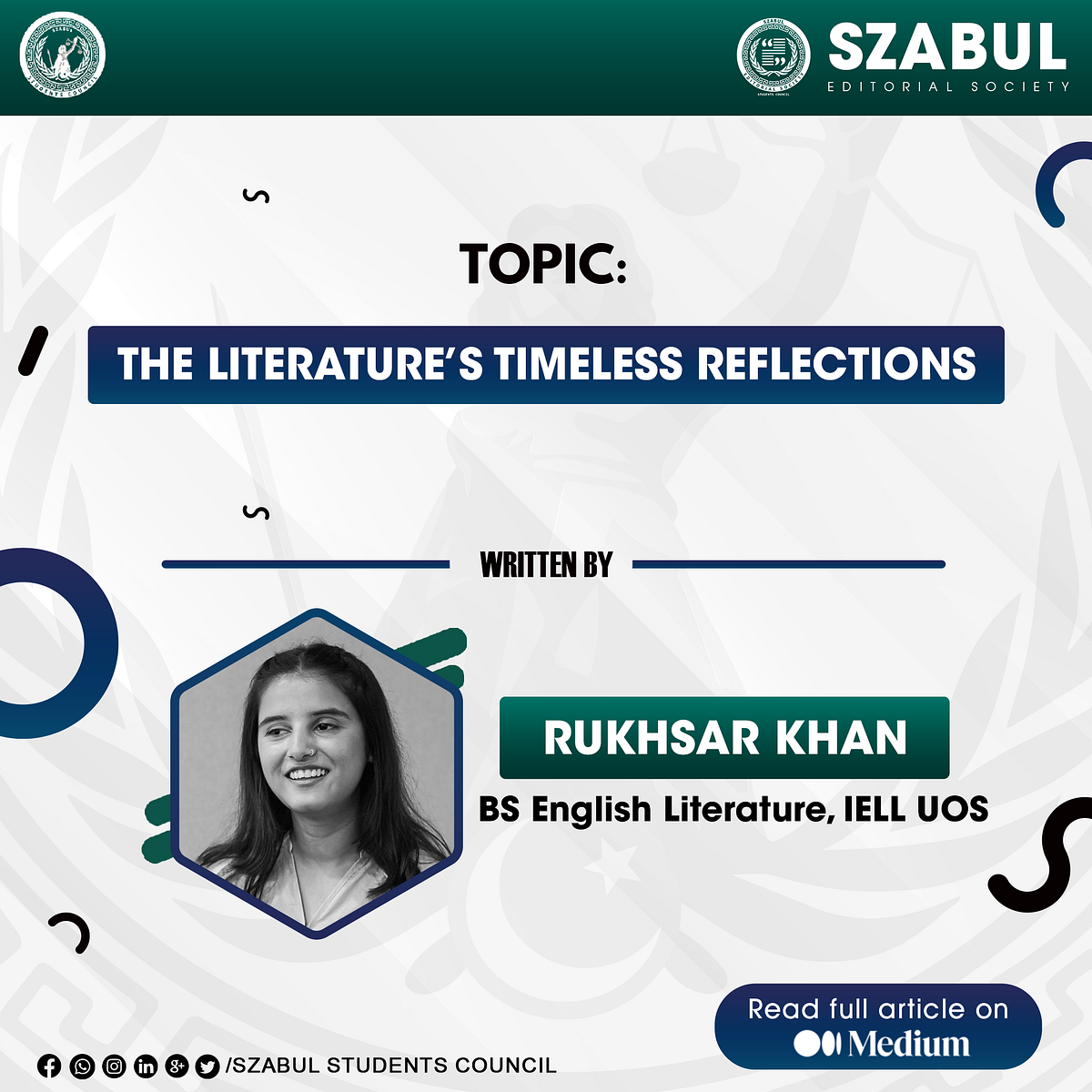 THE LITERATURE’S TIMELESS REFLECTION | by SzabulStudentsCouncil | Medium