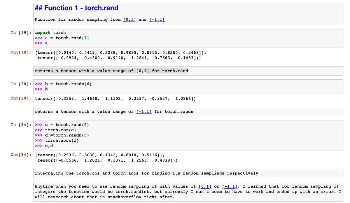 5 Basic Functions I learned on PyTorch | by Eugene Channings | Medium