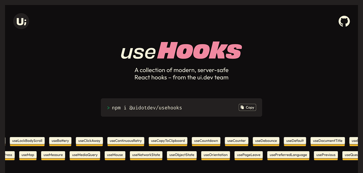 Popular Hooks from @uidotdev/usehooks Package | Medium