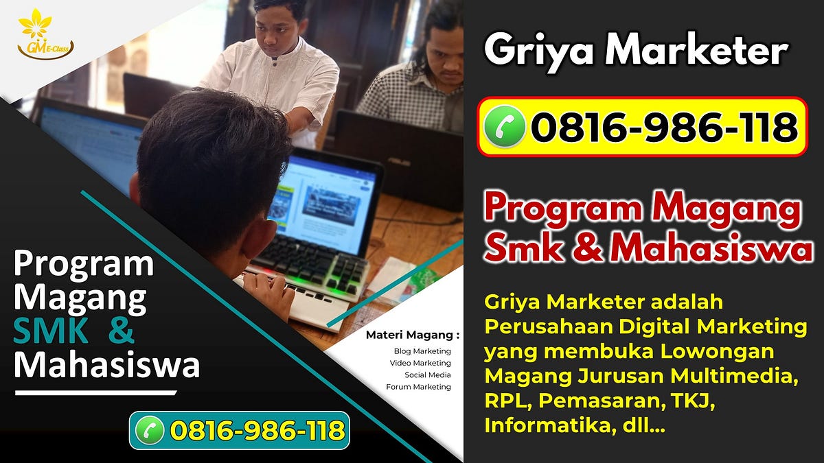 Call 0816–986–118, Lowongan Magang Guru Produktif Pemasaran di Kediri ...