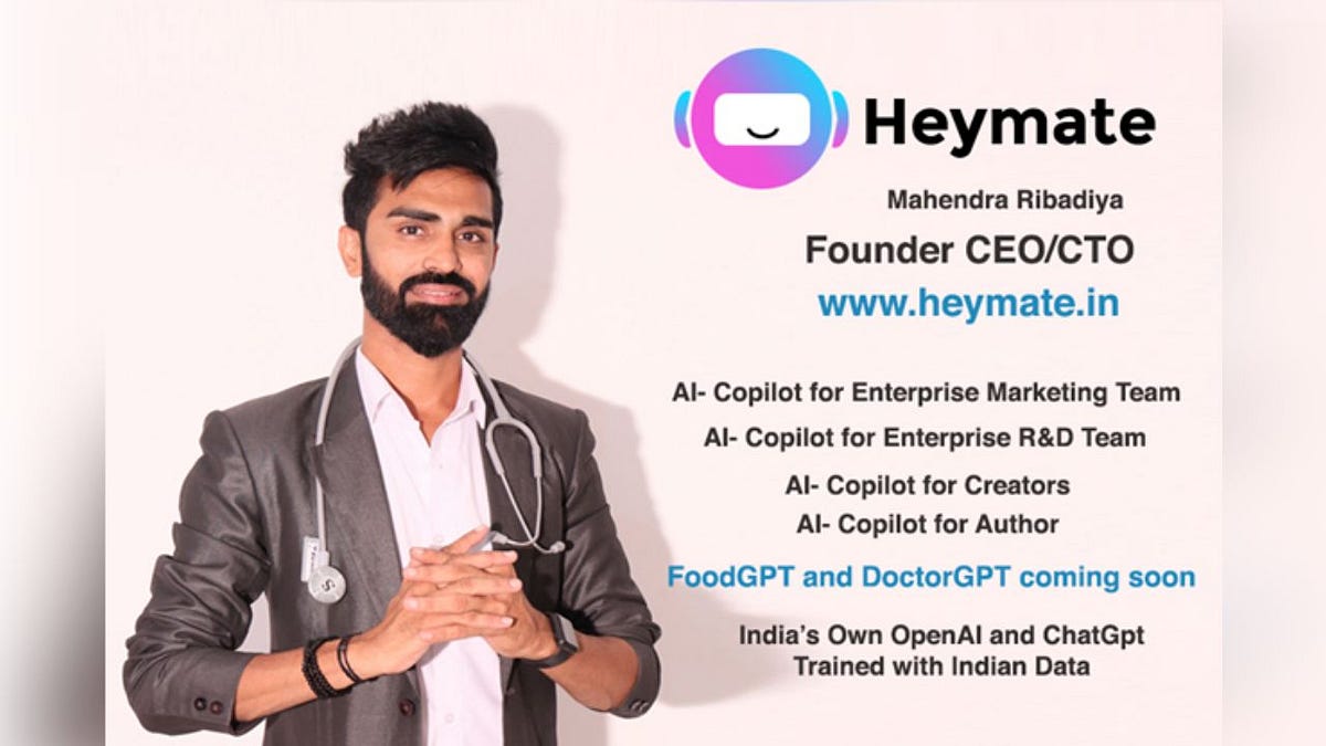 Meet the Mahendra Ribadiya whose AI startup (HeymateAI) is valued at Rs ...