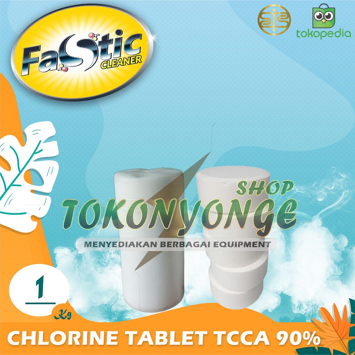 Kondisi: Baru Kaporit TCCA Tablet 90% 1 Butir 200 gram dan varian 1 kg ...