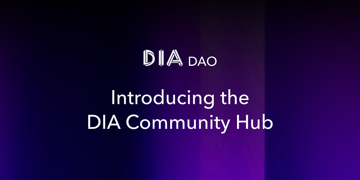 Introducing the DIA Community Hub — An Endogenous Aggregation for DIA ...