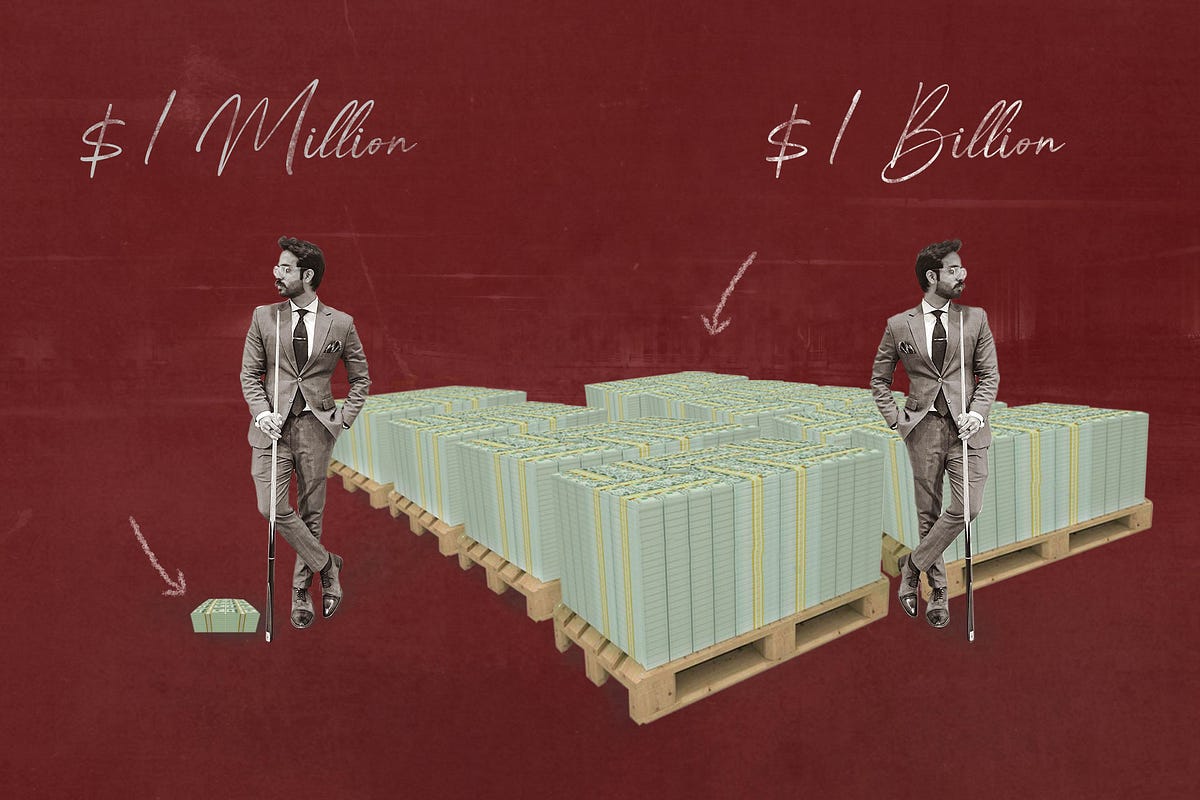 How Much Bigger Is $1 Billion Than $1 Million? | by Jano le Roux | The ...