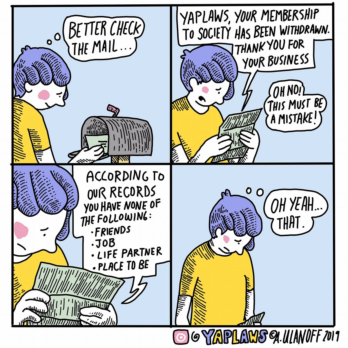 How to lose friends and alienate yourself | by Yaplaws Comics | Medium