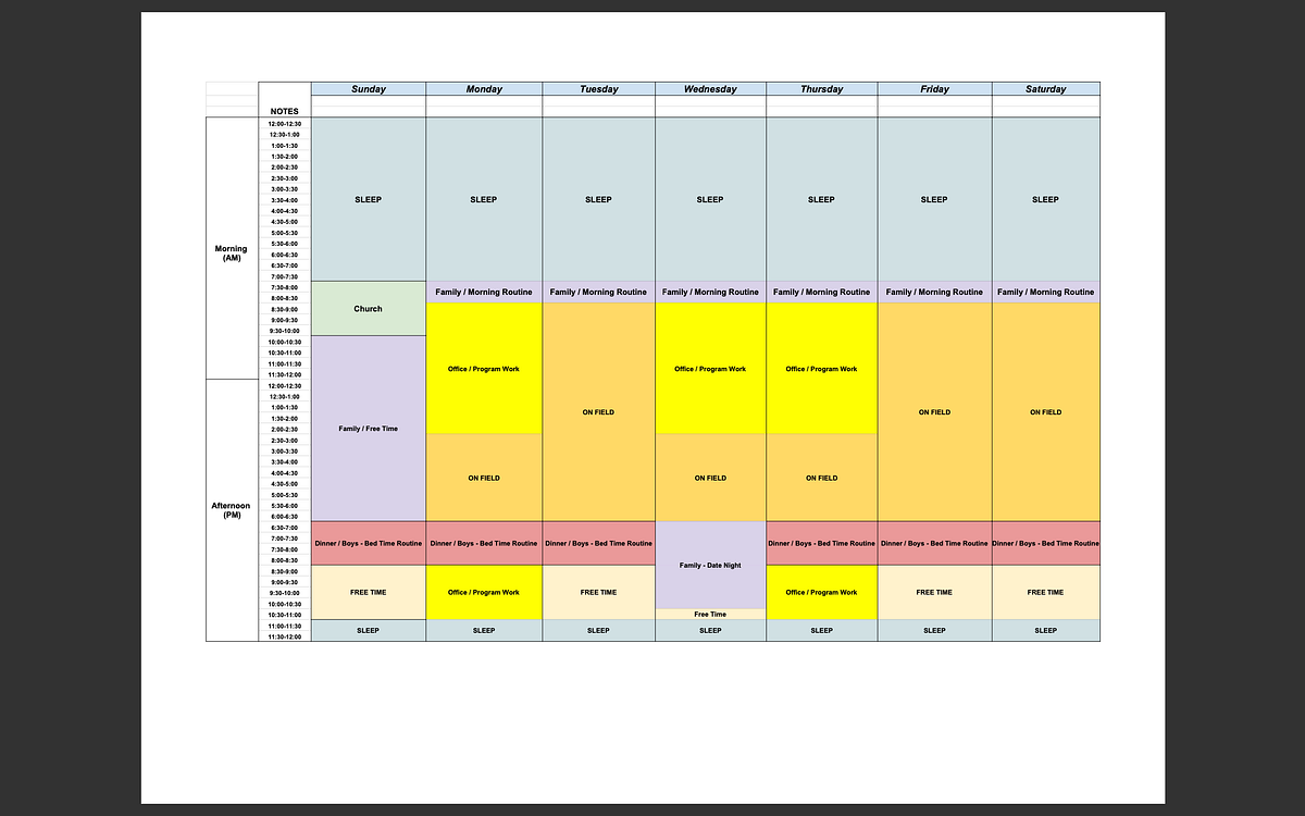 The Art of Time Blocking: 168 Hours A Week | by Justin Brown | Medium