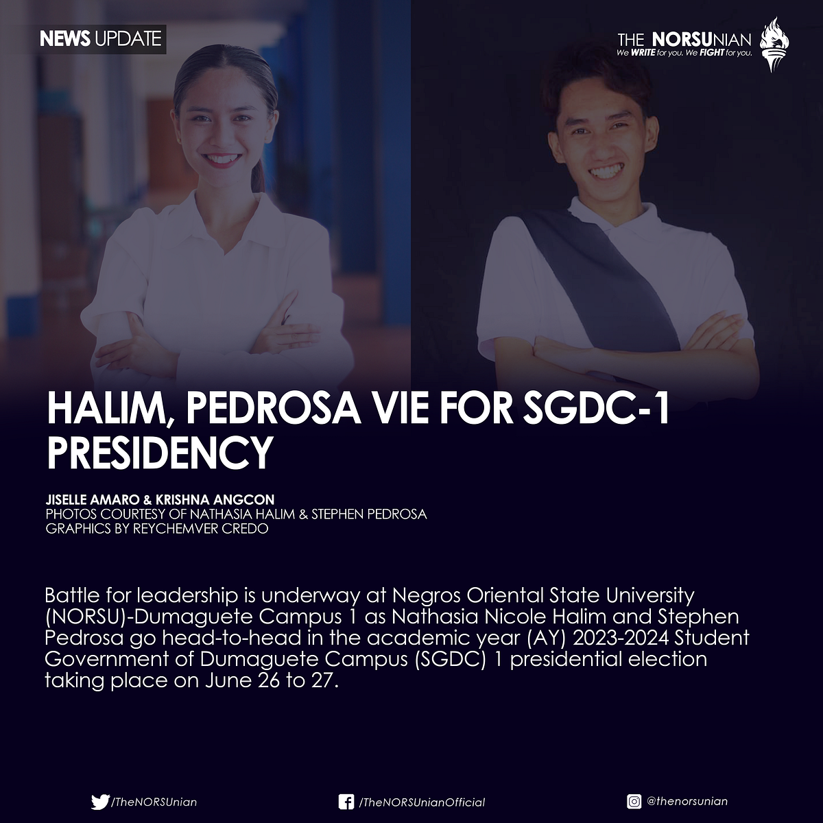 Halim, Pedrosa vie for SGDC-1 presidency | by The NORSUnian | Medium