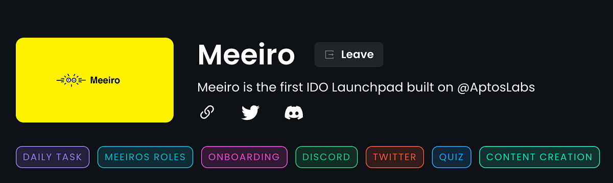 Meeiro (MEE) 1st IDO launchpad build on APTOS | by Mochi297 | Medium