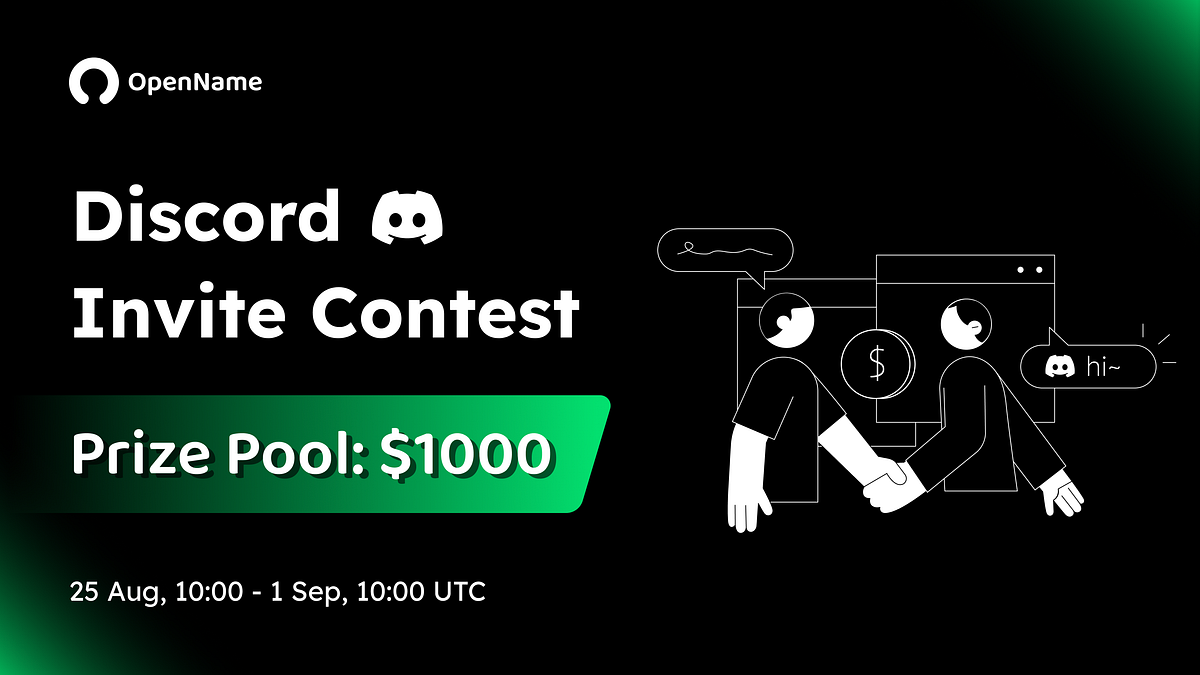 Come And Join OpenName’s First Discord Invite Contest To Share $1000 ...