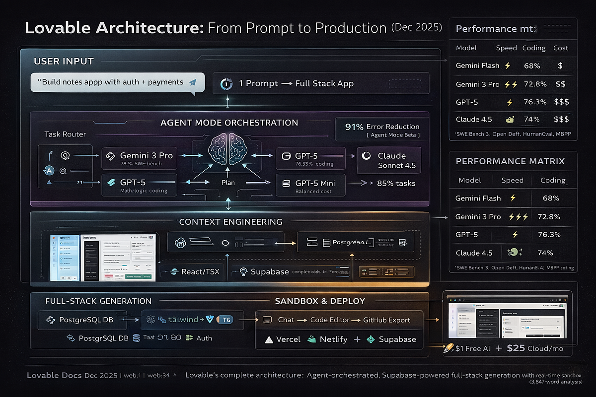 Lovable’s Architecture Decoded: How AI Transforms “Intent” Into Production-Ready Code | by JIN ...