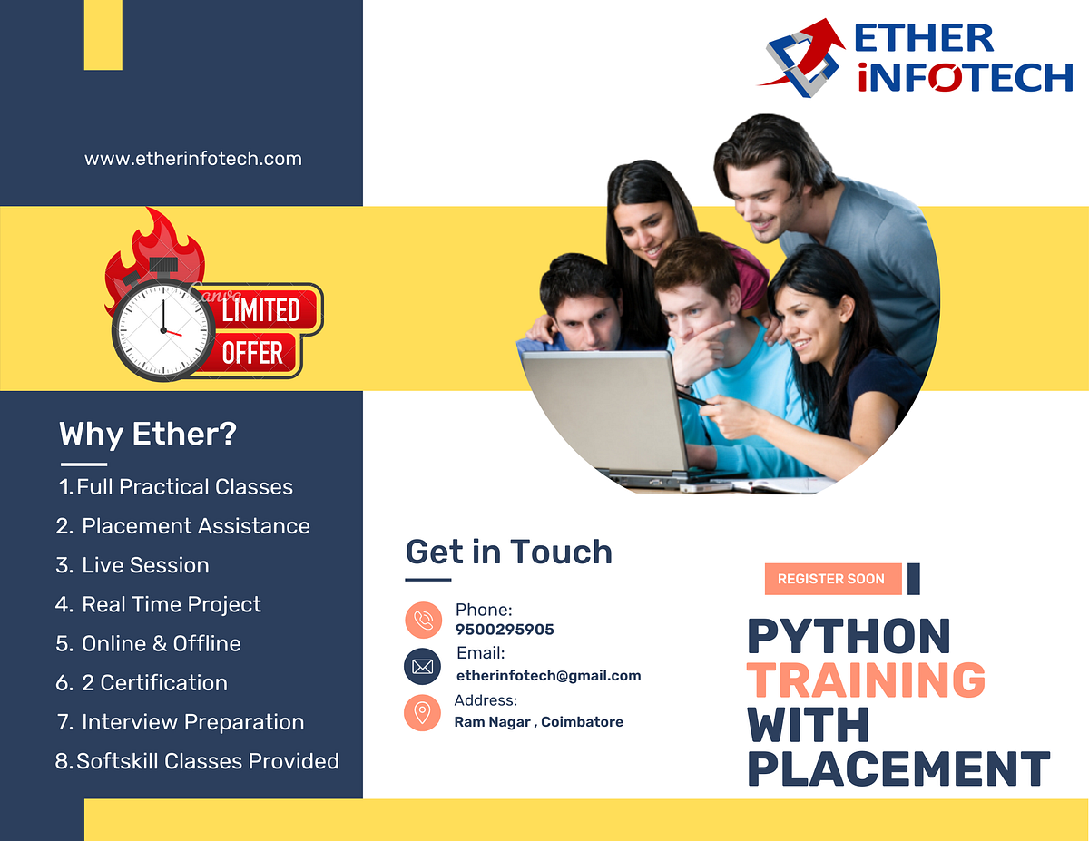 python training in coimbatore. Python Training Key Features | by Etherinfotech | Medium