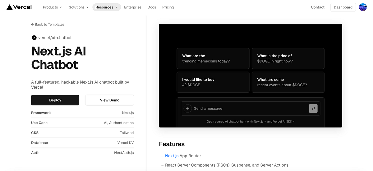 Using Devv AI to Ask Questions About Vercel’s Chatbot Template Repository | by Nerevilo | Oct ...