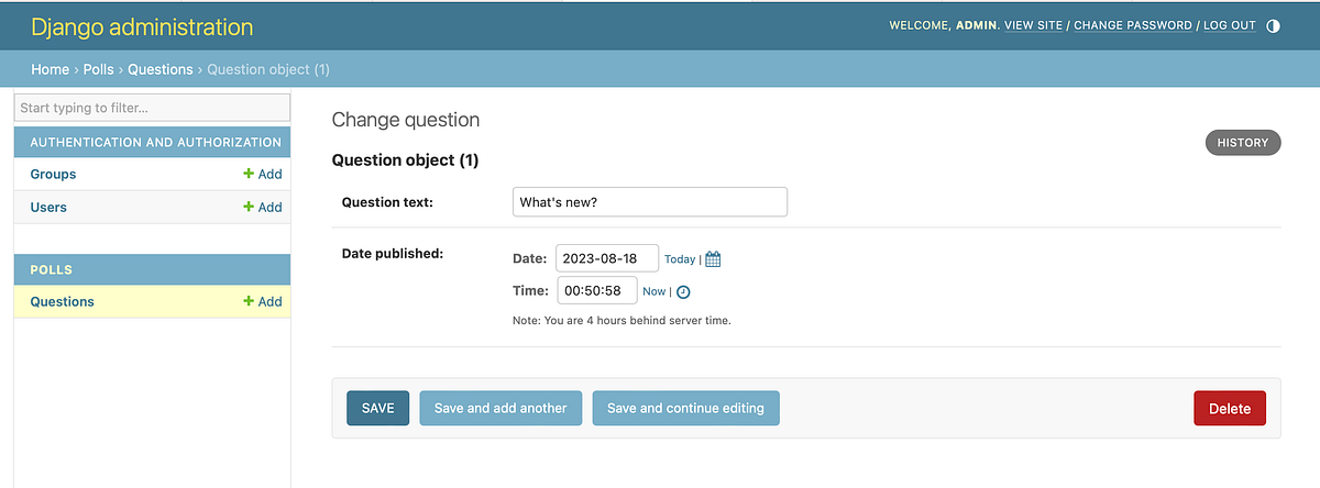My first Django App is a, Poll” App | by Introvertly Bubbly | Medium