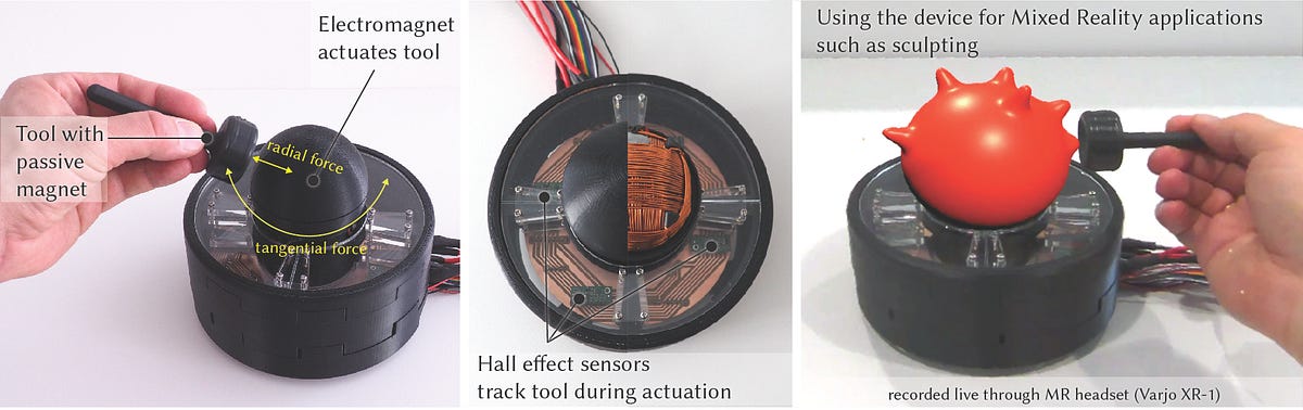 Electromagnetic sensing and actuation for pen-based haptic feedback ...
