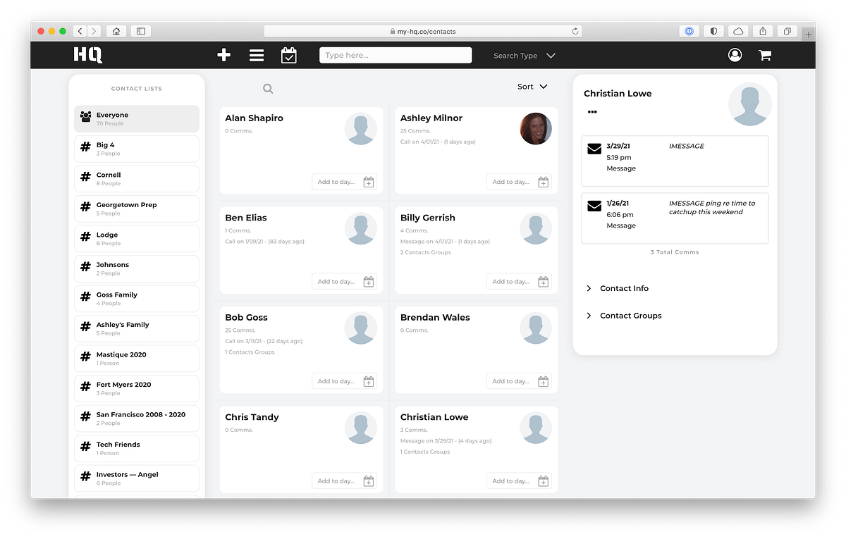Contacts & Comms. It’s who you know, and what you’ve… | by This is my ...