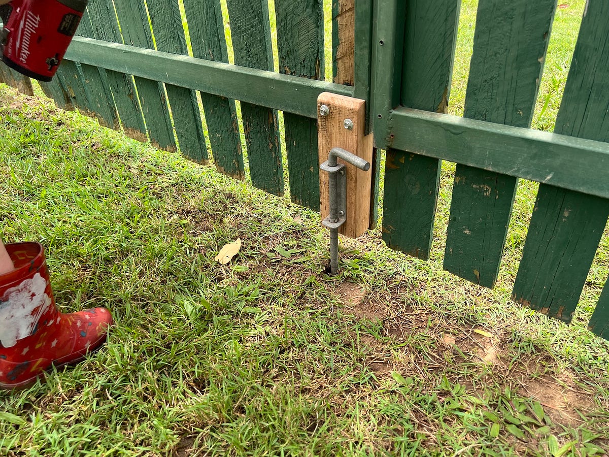 Shut the Gate. The boys repair a broken gate | by Walkey walkey ...
