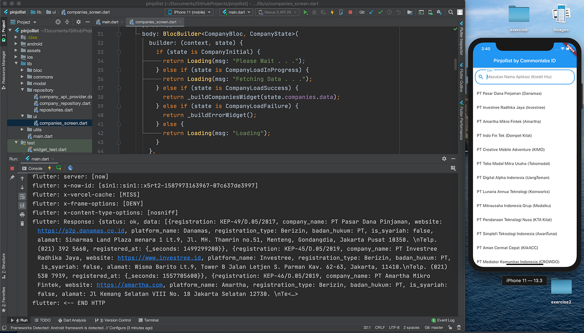Implementasi Flutter dengan BLoC, Dio & Logging Interceptor | by Ihwan | Medium