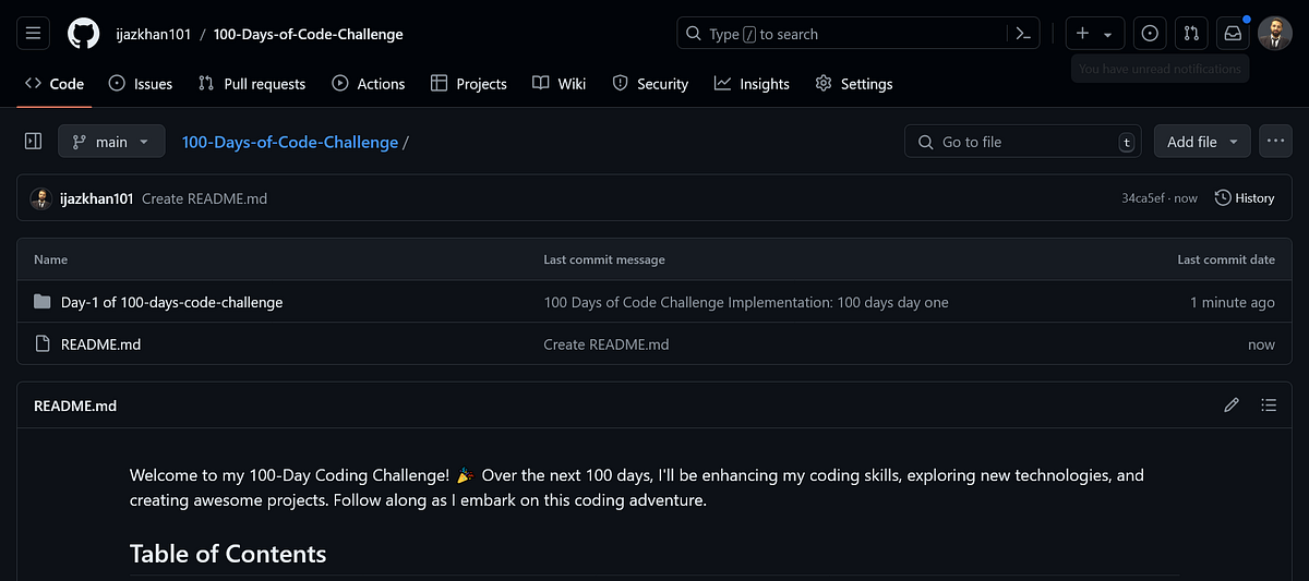 100 Days of Code Challenge Implementation: Days 1 | by Ijaz khan | Aug ...